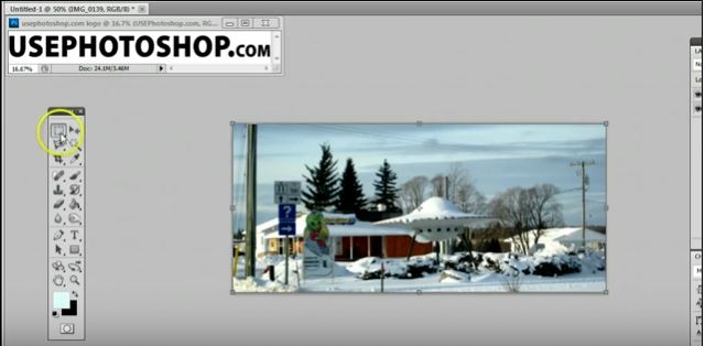 Use the Rectangular Marquee Tool in Photoshop